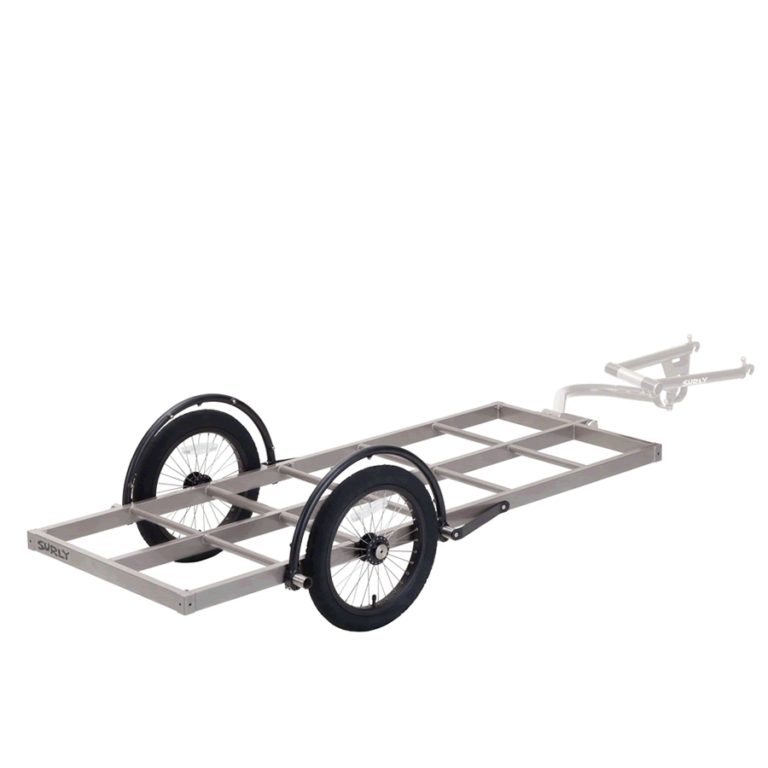 Surly Bill Trailer: Long Bed, 16" Wheels, Gray - Electric Cyclery